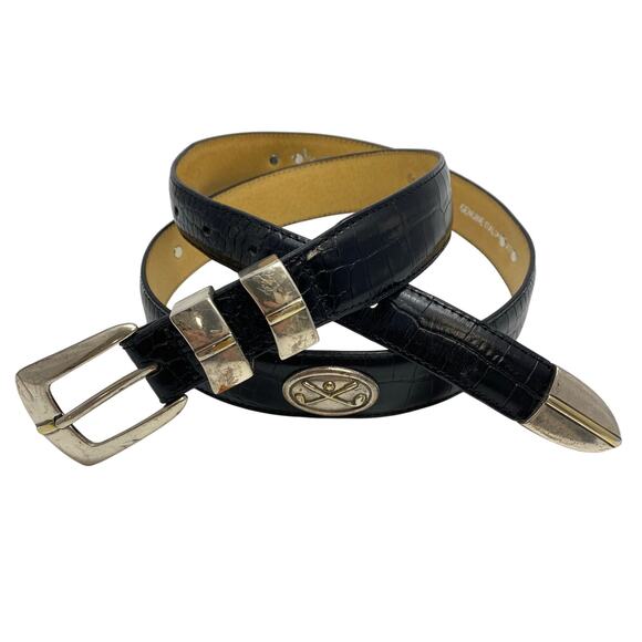 Belts by Sherman | Accessories | Belts By Sherman Black Italian Leather ...
